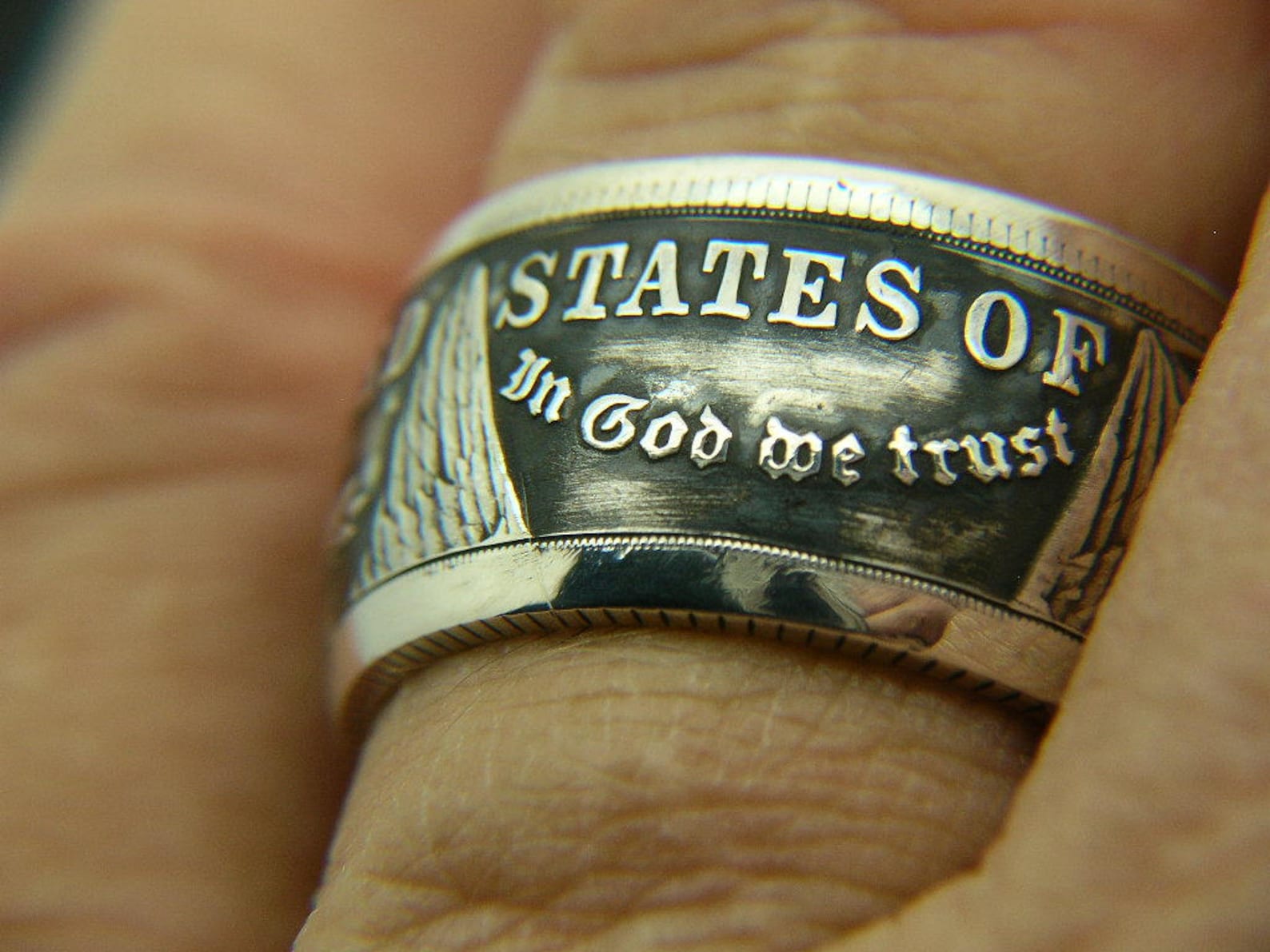 Morgan Silver Dollar Coin Ring New Double Banding - Etsy