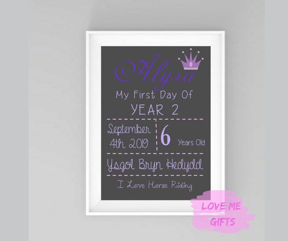 First Day of School Sign Back to School Board First Day - Etsy