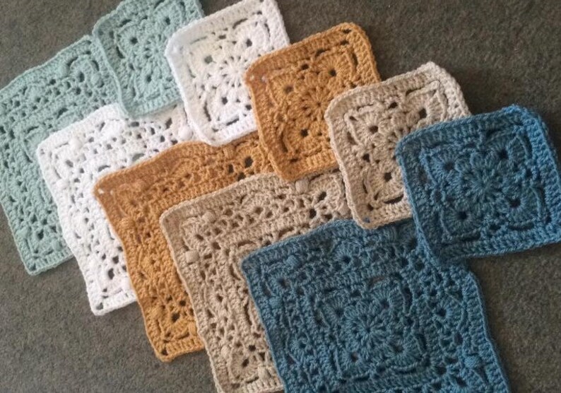 Crochet Pattern Elements Crocheted Square | Etsy