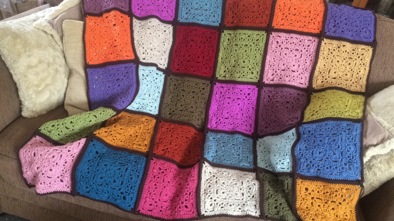 Crochet Pattern Elements Crocheted Square - Etsy Australia