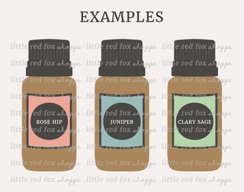 Essential Oil Bottle Kit, Amber Bottle Clipart, Aromatherapy Health ...