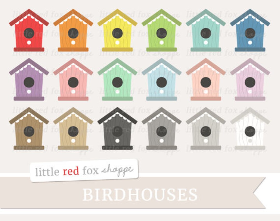 Birdhouse Clipart, Bird House Clip Art, Bird Clipart, Garden Clipart ...