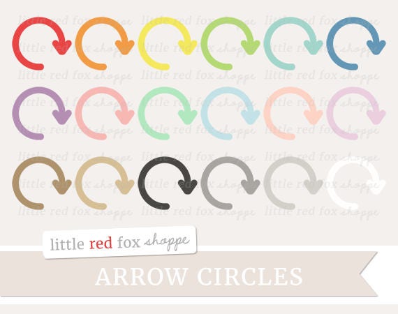 Circle Arrow Clipart Loading Symbol Clip Art Computer Social - Etsy