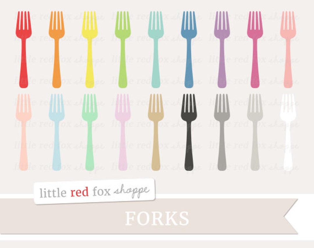 Fork Clipart, Cooking Clip Art Kitchen Utensil Baking Food Dinner Spoon ...