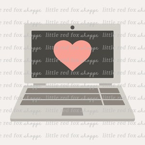 Heart Laptop Clipart, Computer Clip Art Desktop Technology Science ...