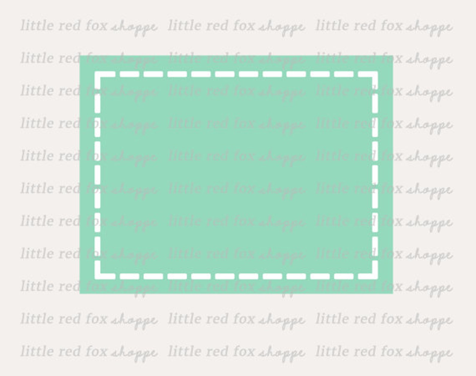 Stitched Rectangle Clipart Digital Frame Clip Art Cute Label - Etsy