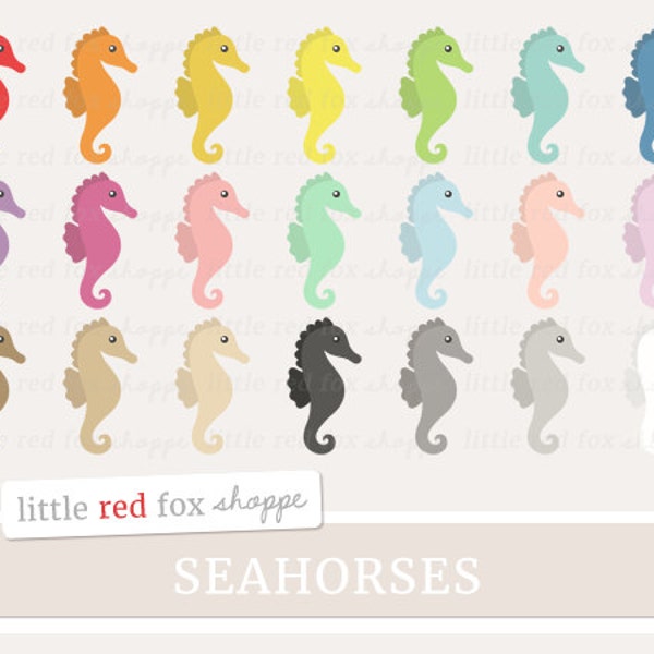 Sea Horse Clip Art - Etsy