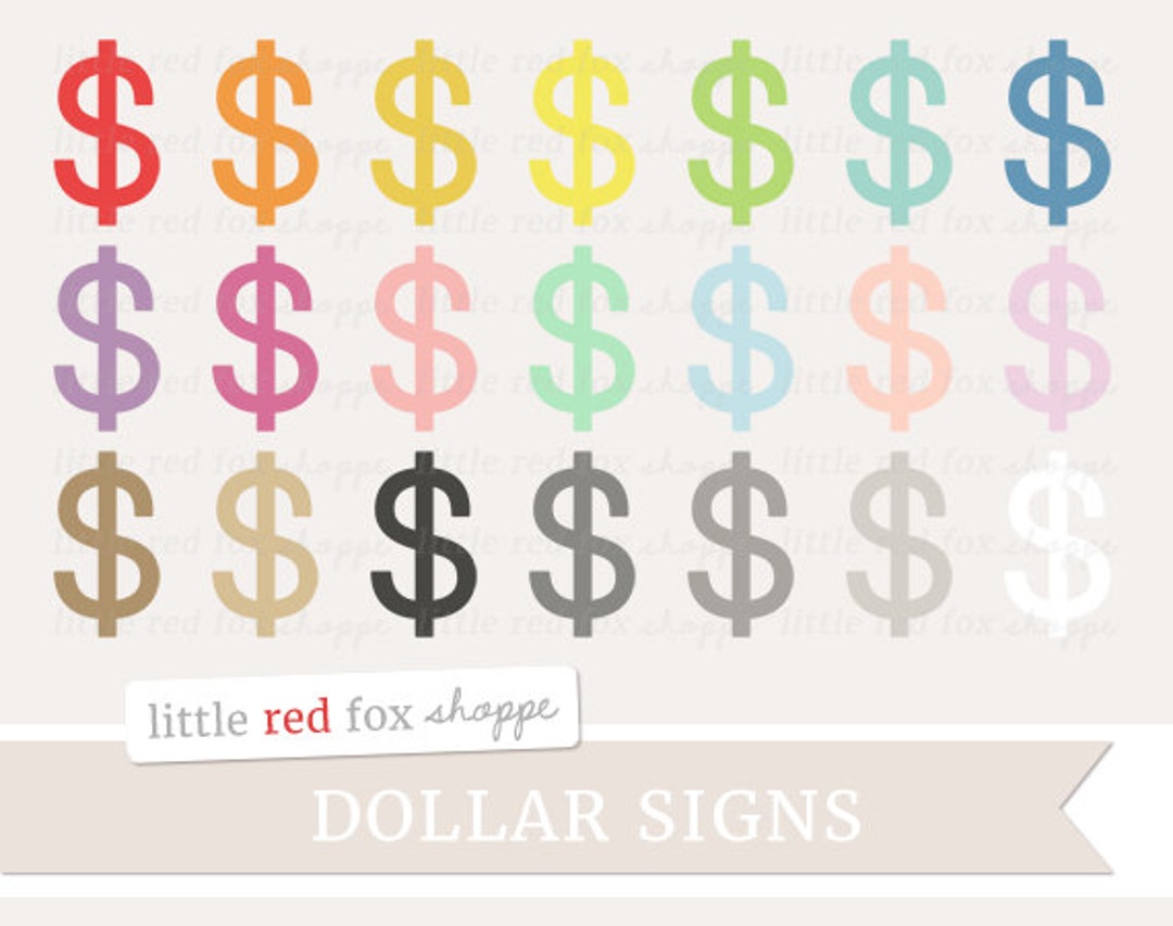 Dollar Sign Clipart, Dollar Sign Icon Clip Art, Money Clipart, Dollar ...