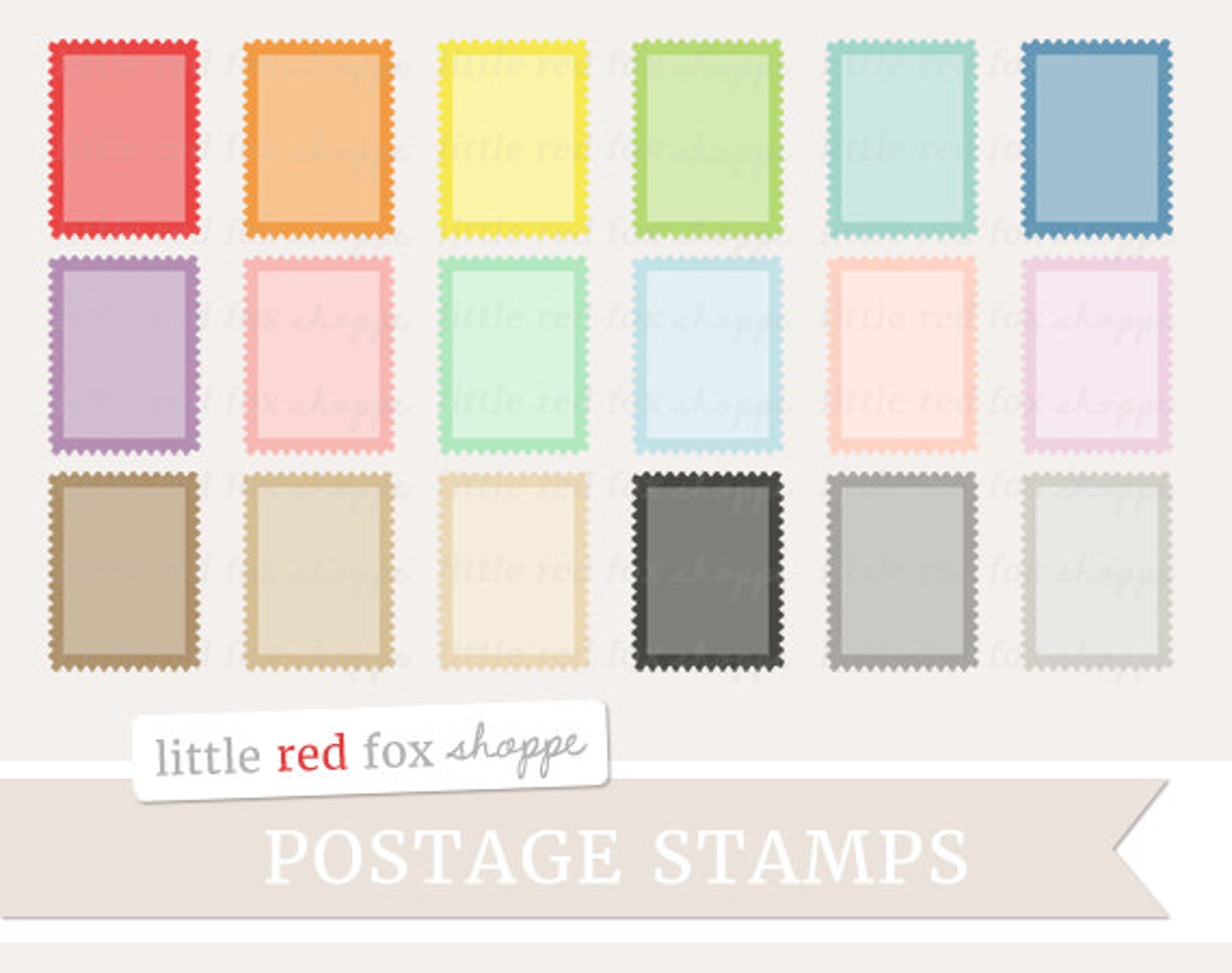 Postage Stamp Clipart Mail Clip Art Post Office Postal Letter | Etsy