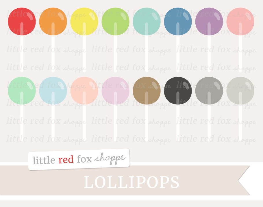 Lollipop Clipart Candy Clip Art Easter Clipart Easter Candy | Etsy