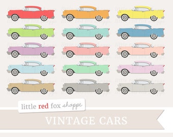 Cute Cars Digital Clip Art Funny Cars Clipart (Instant Download) - Etsy