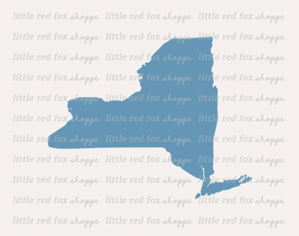 New York Clipart US State Clip Art Big Apple Clipart State - Etsy