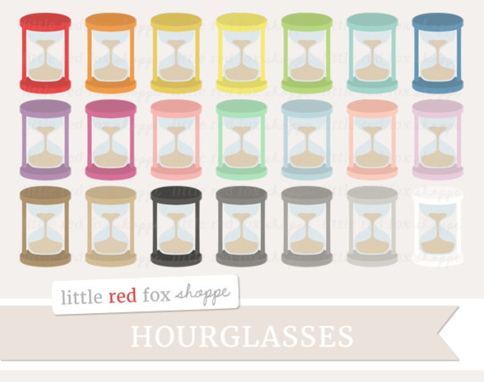 Hourglass Clipart Hour Glass Clip Art Sand Timer Clock | Etsy