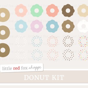 Donut Kit Clipart, Doughnut Clip Art Dough Nut Sprinkle Food Dessert ...