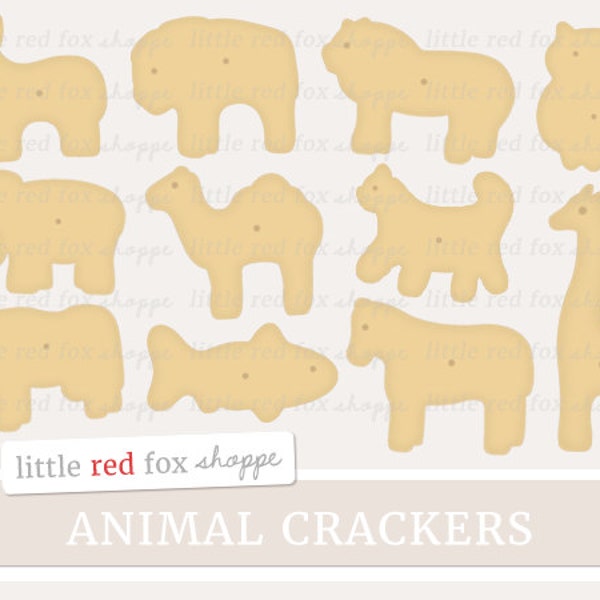 Animal Cracker Clipart - Etsy