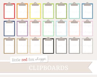 Clipboard Clipart Clip Board Clip Art Office Supplies - Etsy