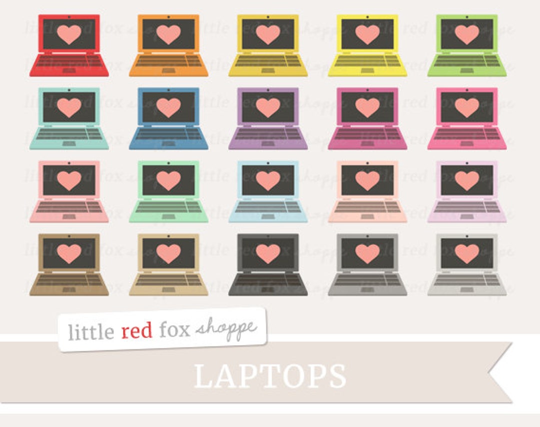 Computers And Laptops Clipart Heart