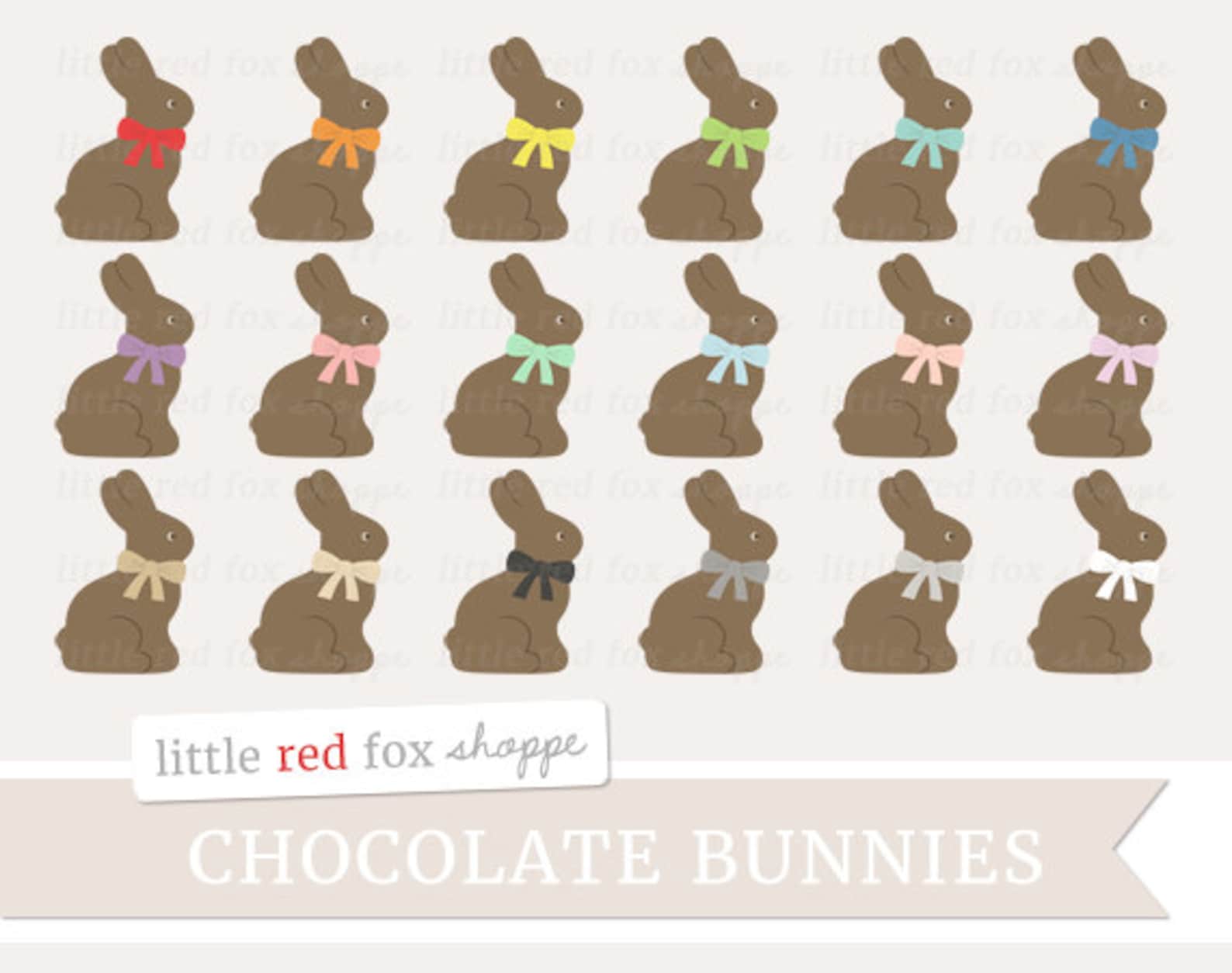 Chocolate Bunny Clipart, Easter Clip Art, Bunny Clipart, Chocolate ...