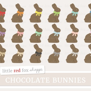 Chocolate Bunny Clipart, Easter Clip Art, Bunny Clipart, Chocolate ...