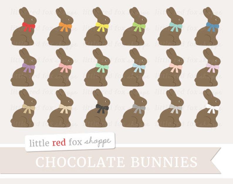 Chocolate Bunny Clipart, Easter Clip Art, Bunny Clipart, Chocolate ...