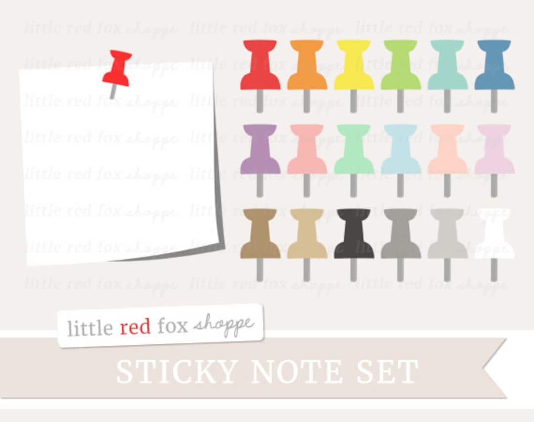 Red Push Pin Clip Art