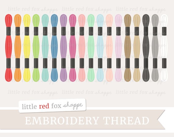 Embroidery Thread Clipart, Cross Stitch Clip Art Sewing String Twine ...