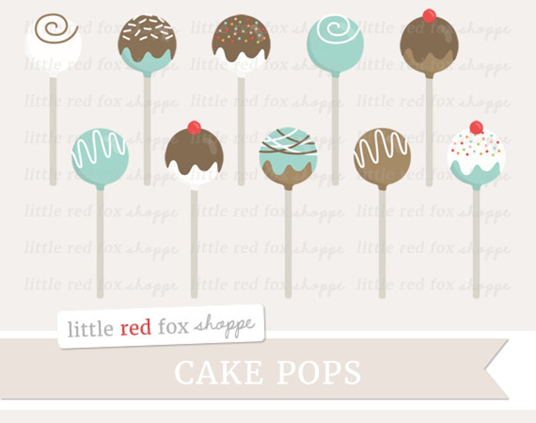Cake Pop Clipart, Cake Ball Clip Art Baking Frosting Sprinkles Kitchen ...
