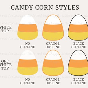 Kawaii Candy Corn Kit Clipart, Halloween Clip Art Expression Happy Sad ...