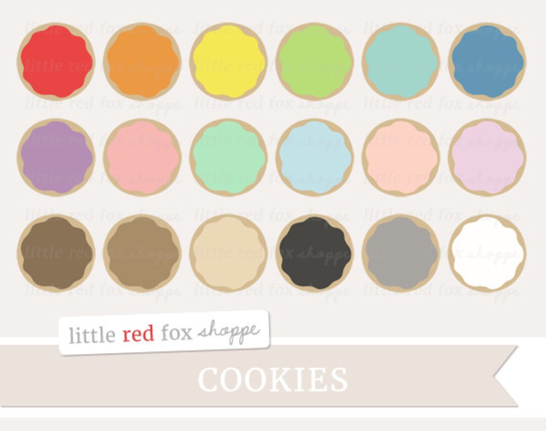 Cookie Clipart, Sugar Cookie Clip Art Frosting Icing Food Dessert ...