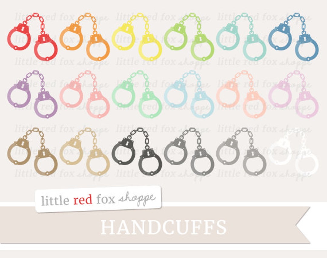 Handcuffs Clipart, Police Clip Art Detective Hand Cuffs Swat Team ...