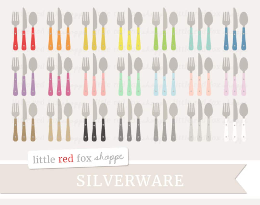 Utensil Clipart, Kitchen Clip Art Silverware Cooking Baking Food Dinner ...
