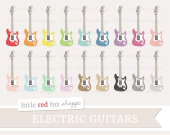 Guitar Clipart Digital Guitar Clip Art Music Musical - Etsy