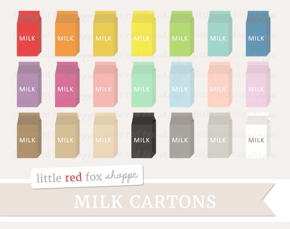 School Milk Carton Clipart