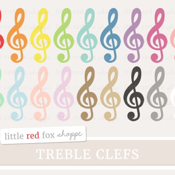 Treble Clef Printable - Etsy