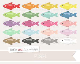 Cute Blob Fish Expressions Funny Face Ocean Fish Digital Clip Art for ...