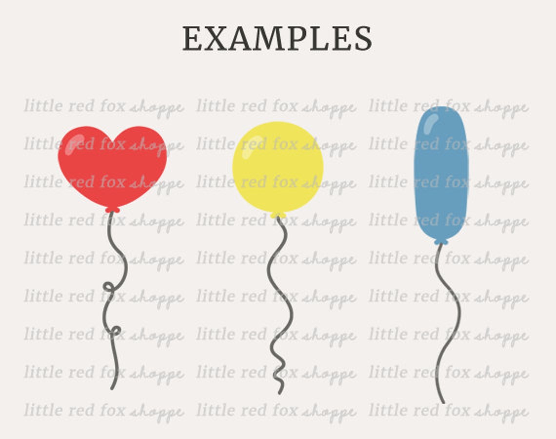 Balloon Kit Clipart Party Clip Art Birthday Party Wedding | Etsy