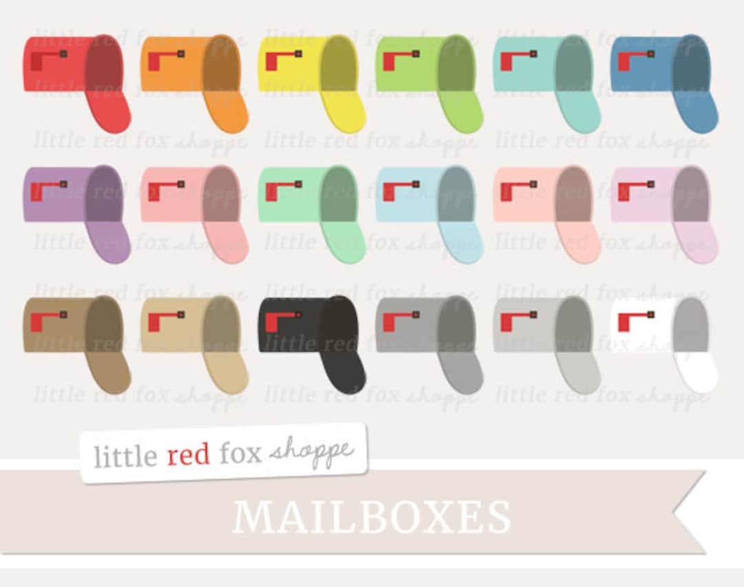 Mailbox Clipart, Mail Box Clip Art Post Office Postal Service Letter ...