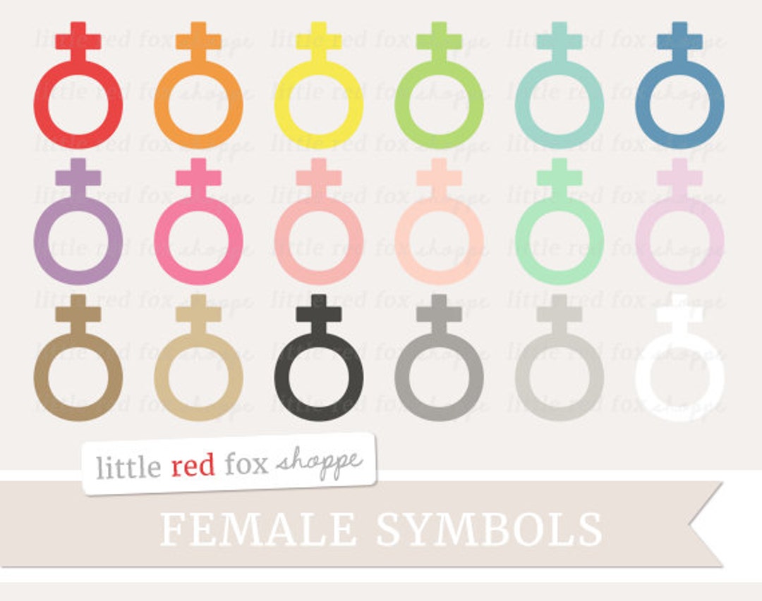 Baby Girl Symbols Clip Art