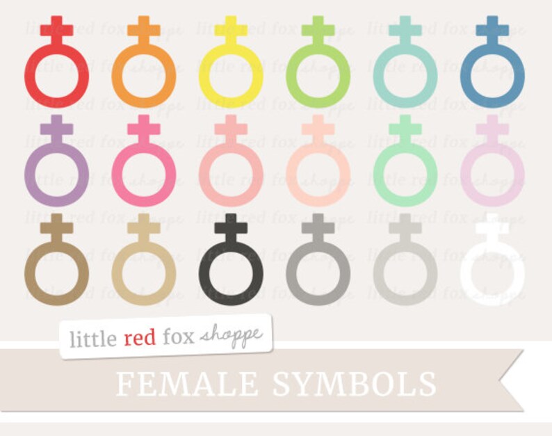 Female Symbol Clipart Gender Icon Clip Art Woman Baby Girl - Etsy
