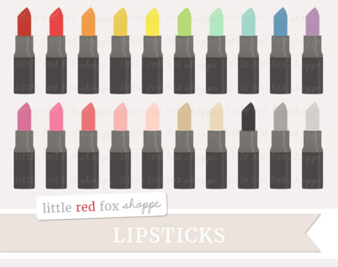 Lipstick Clipart, Makeup Clip Art, Make up Clipart, Lip Gloss Clipart ...