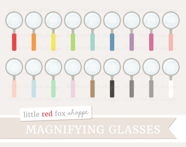 Magnifying Glass Clipart Detective Clip Art Police Clipart | Etsy