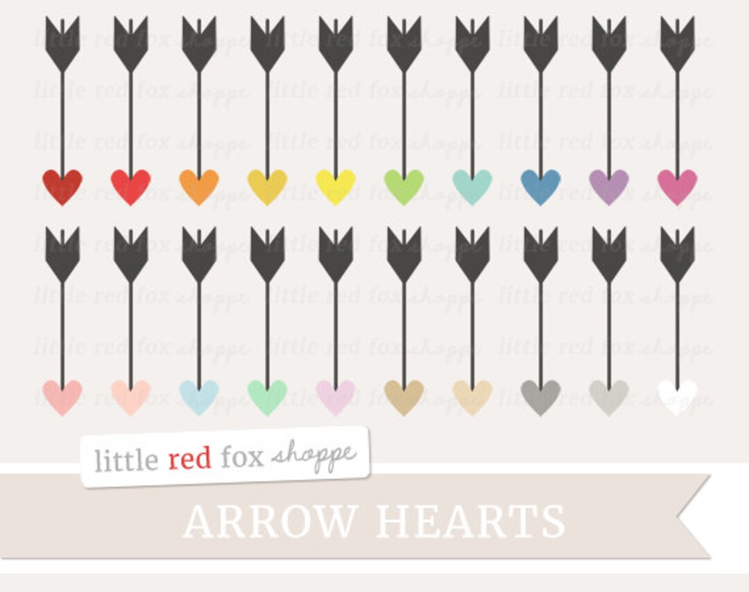 Arrow Heart Clipart, Valentines Clip Art Hearts Cupid Valentines Tribal ...