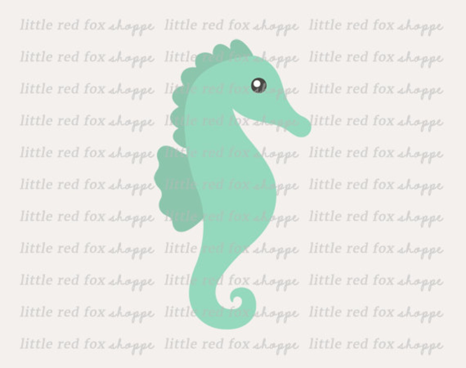 Seahorse Clipart Sea Horse Clip Art Ocean Animal Fish - Etsy