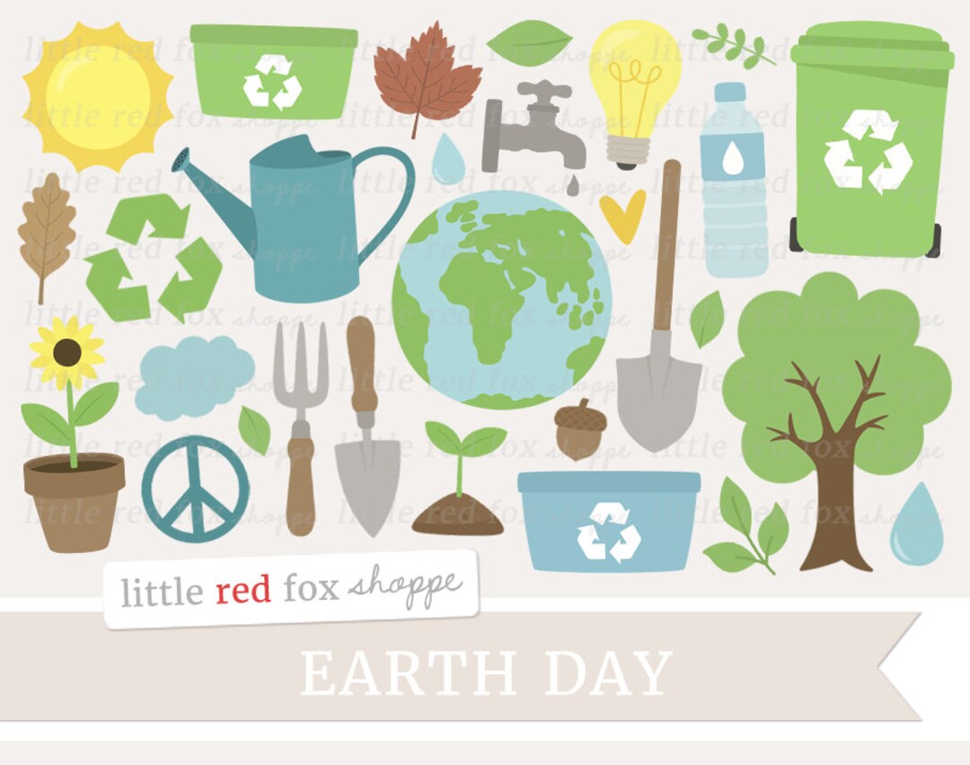 Earth Day Clipart, Recycling Clip Art, Recycle Clipart, Tree Clipart ...