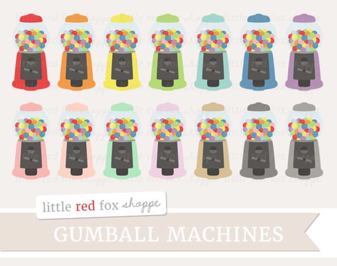 Gumball Machine Clipart, Candy Clip Art Gum Ball Dessert Sweet Treat ...