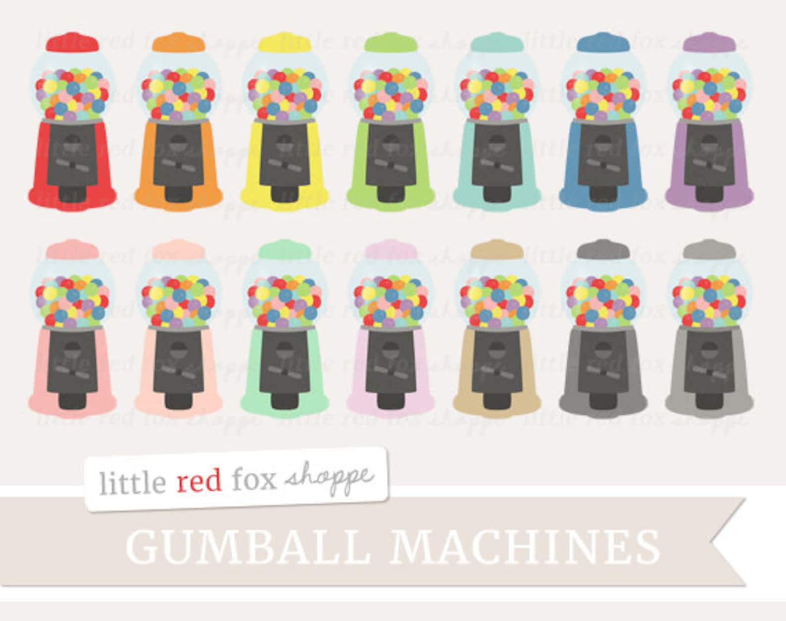 Gumball Machine Clipart Candy Clip Art Gum Ball Dessert Sweet | Etsy Canada