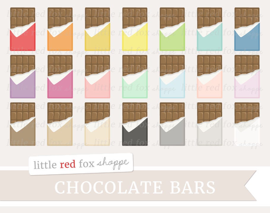 Chocolate Bar Clipart, Valentine's Day Clip Art, Chocolate Clipart ...