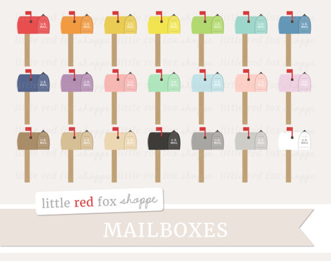 Mailbox Clipart, Mail Box Clip Art Post Office Postal Service Letter ...