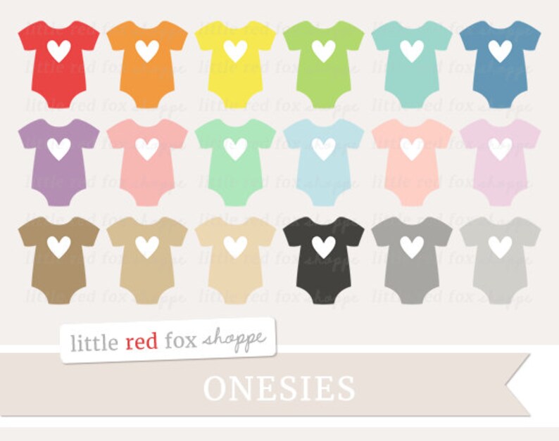 Heart Onesie Clipart Baby Shower Clip Art New Baby Clothes - Etsy