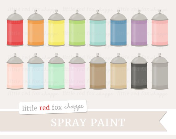 Spray Paint Clipart Painting Clip Art Home Improvement - Etsy
